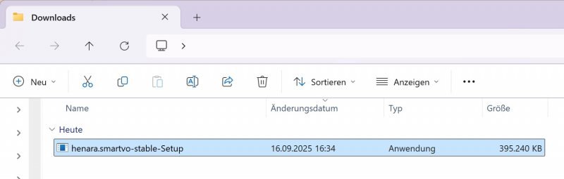 Installation der neuen Version Henara SmartVO 2026 - Henara Software ...